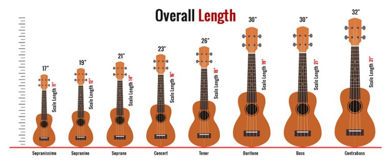 All about the different Ukulele types - Sizes, sound and tuning.